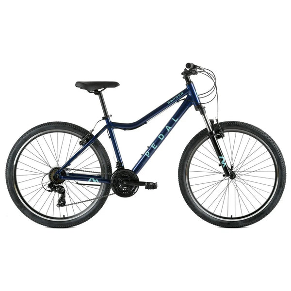 Pedal Ranger 4 Trapeze Women’s Hardtail Mountain Bike Navy – Pedal Bikes